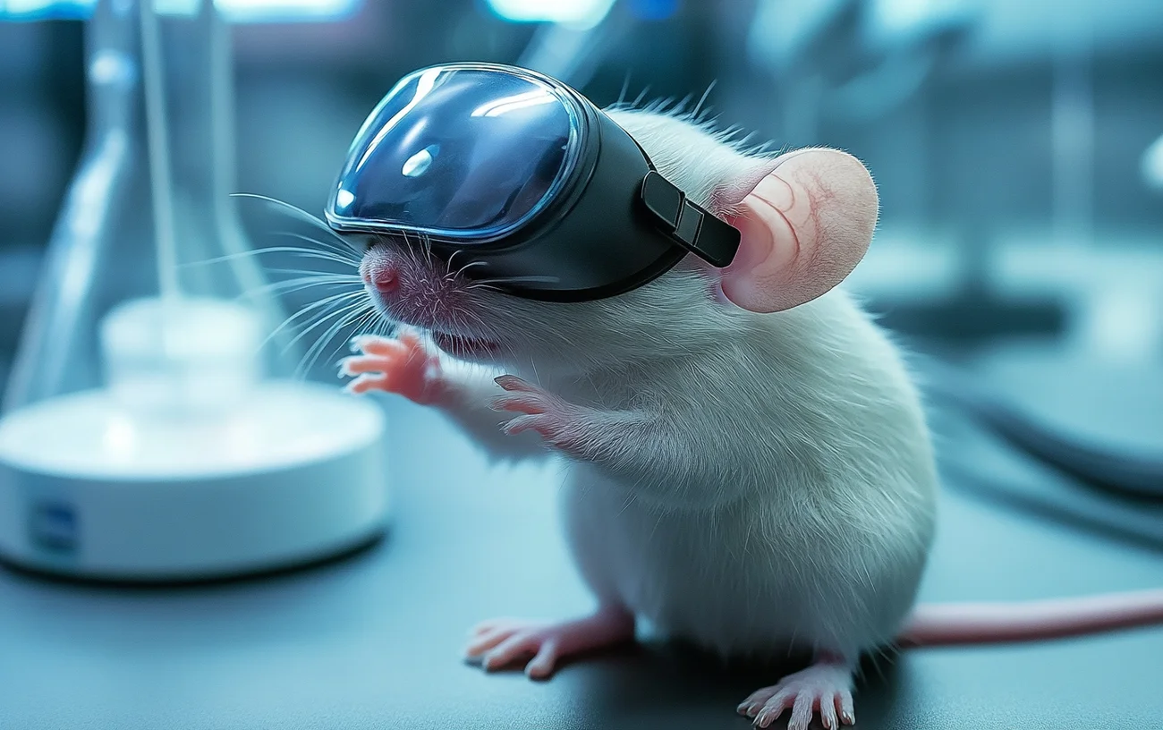 Вчені створили мініатюрні окуляри віртуальної реальності для мишей - T4 ...